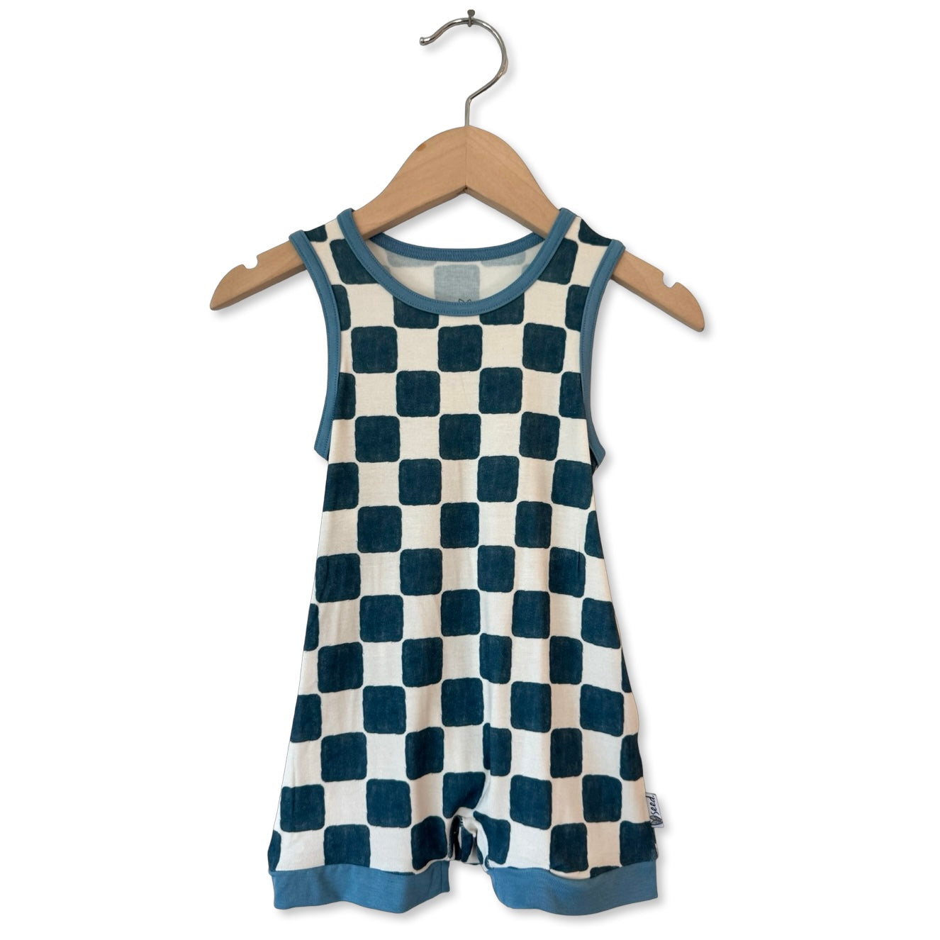 Checker Me Out Sleeveless Shorty Romper